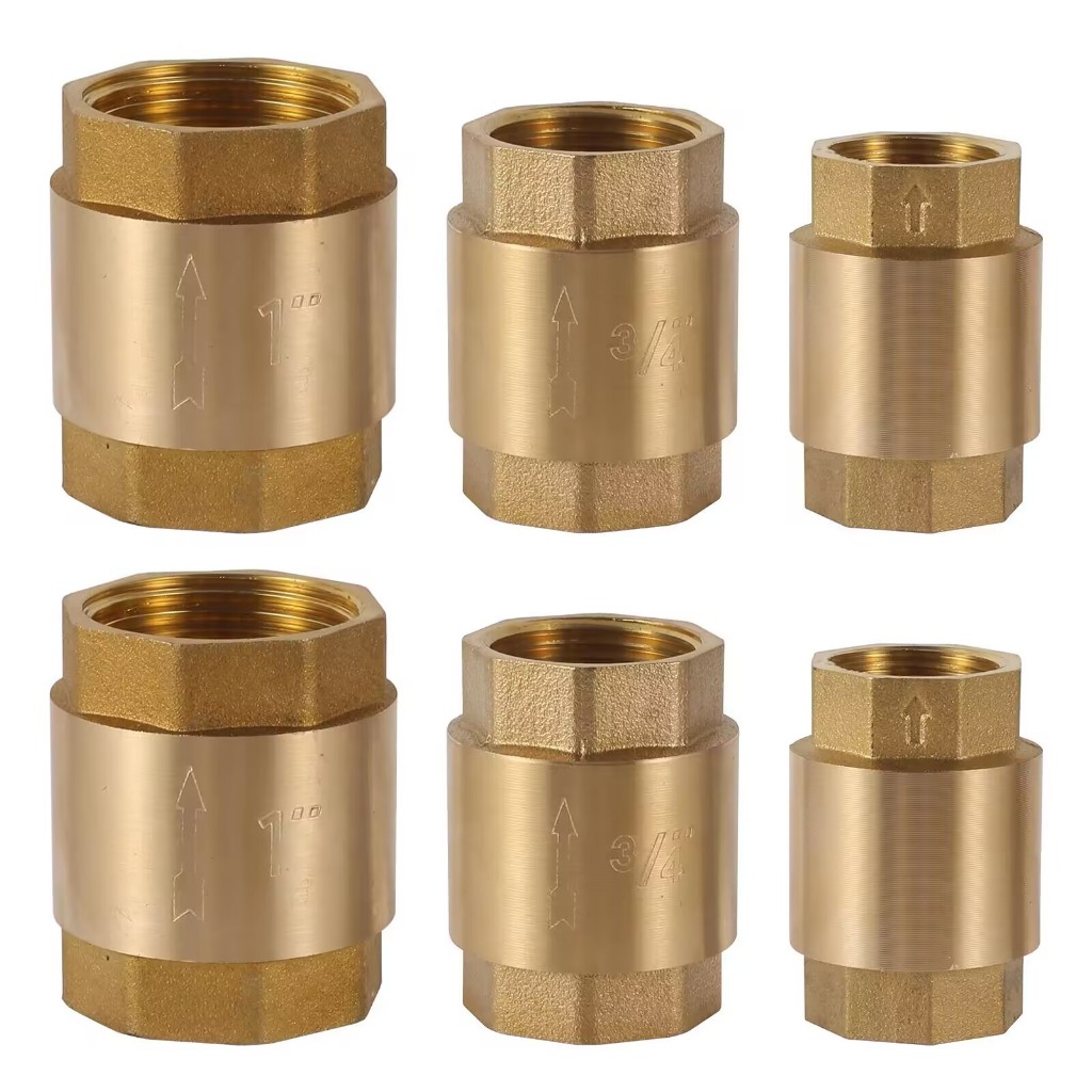 1/2” 3/4” 1” Internal Thread Brass Check Valve Straight Check Valve One ...