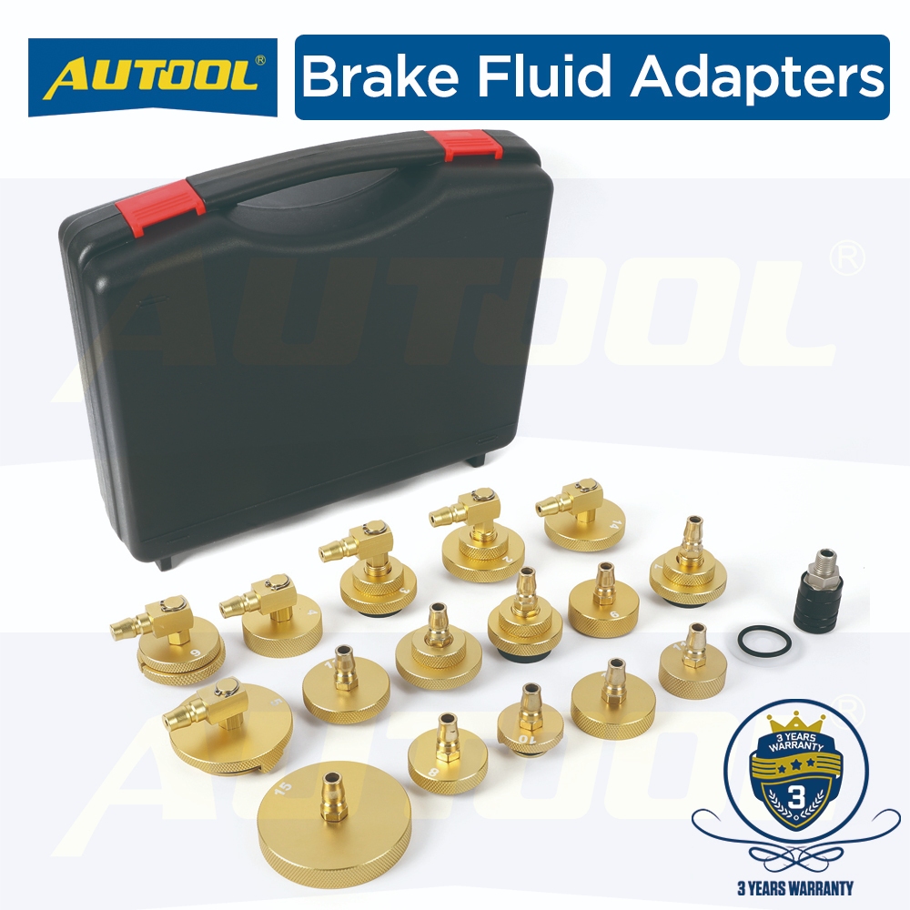 AUTOOL 17PCS Brake oil port Brake oil extraction Brake fluid ...