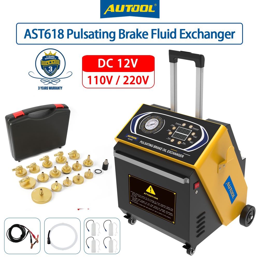 AUTOOL AST618 Pulse Brake Oil Exchanger Brake Fluid Oil Changer ...