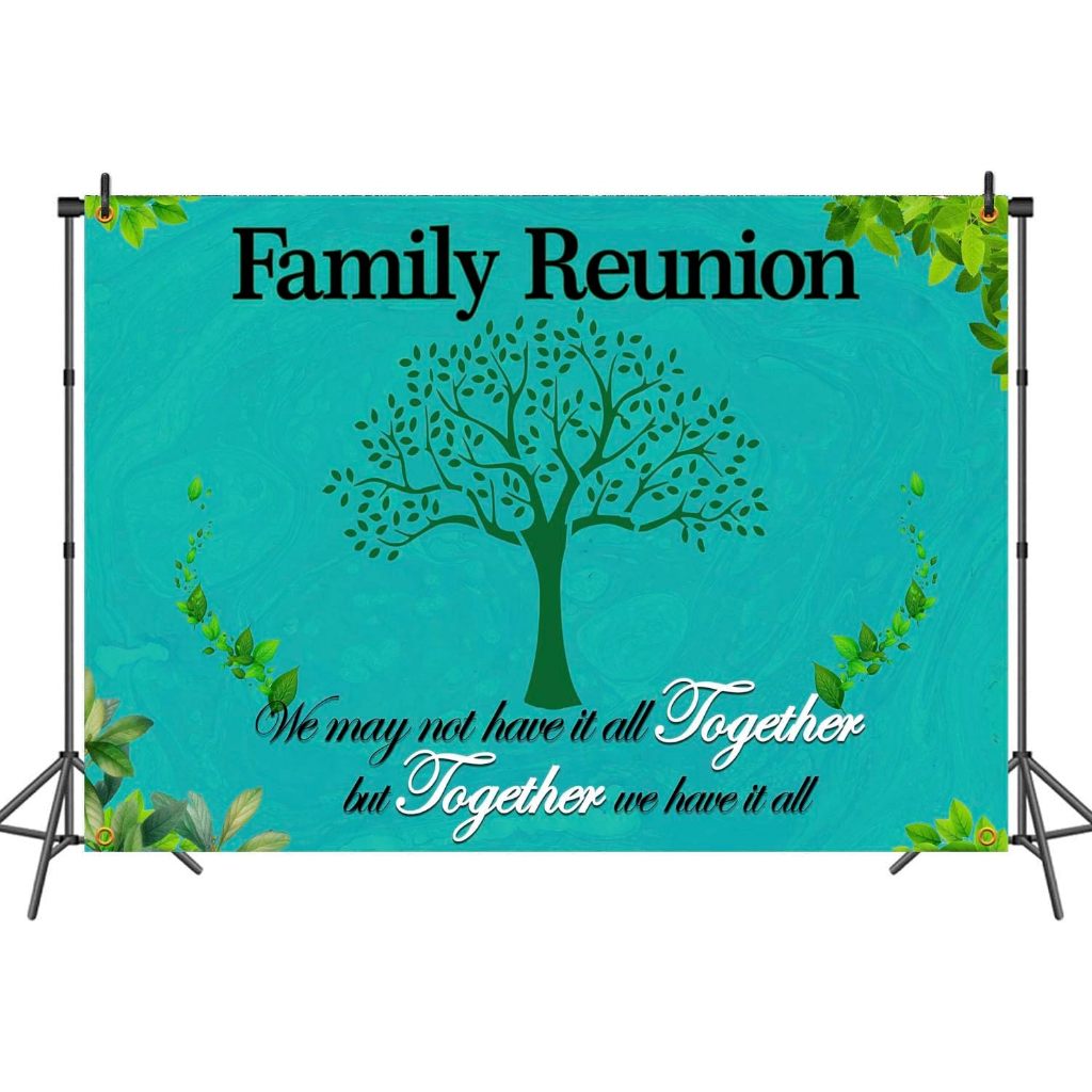 Family Reunion Backdrop Banner - We are Family Banner Family Background ...