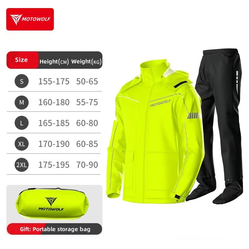 MOTOWOLF V3 & V3B Raincoat & Pants (With Shoe Cover & Carrying Pouch ...