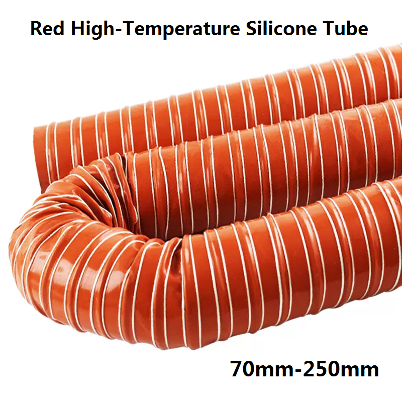 Red High-Temperature Exhaust Duct Silicone Vulcanized Exhaust Duct ...