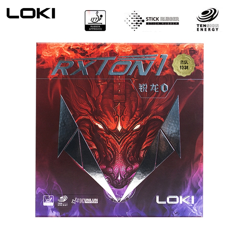 LOKI RXTON1 Rubber ITTF Approved Sticky Table Tennis Rubber Hard Sponge ...