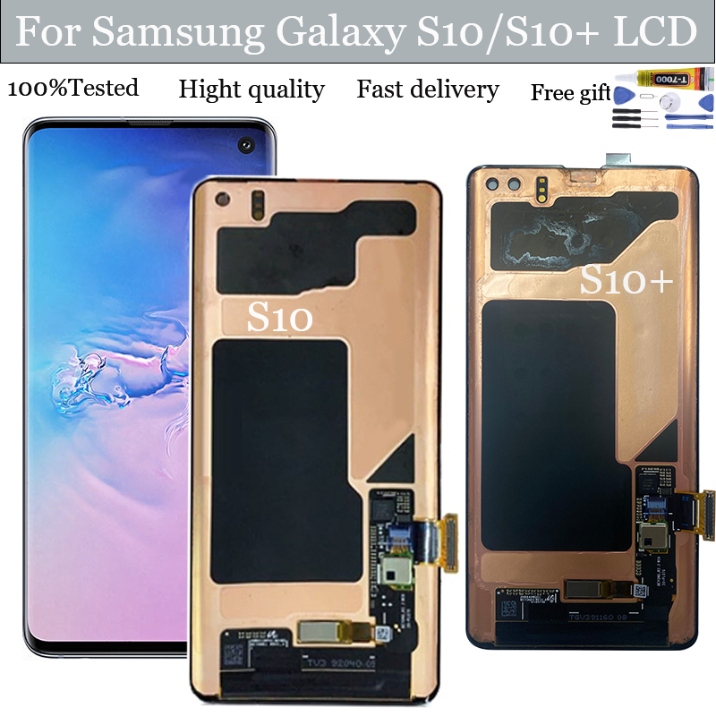 Original AMOLED For Samsung Galaxy S10 S10+ G975F G770 G975U Lcd With ...