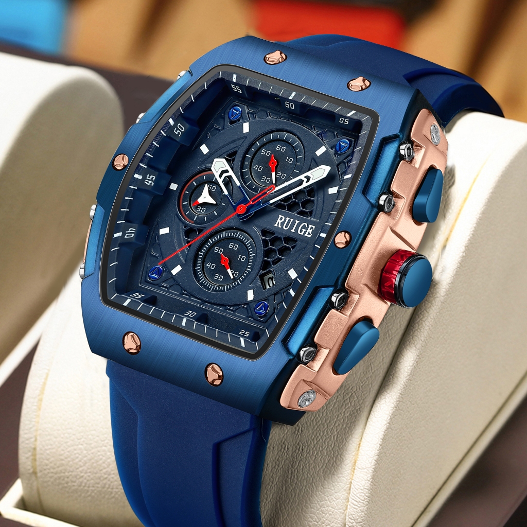 RUIGE Wine Bucket Men's Watch Multi functional Original Stainless Steel ...