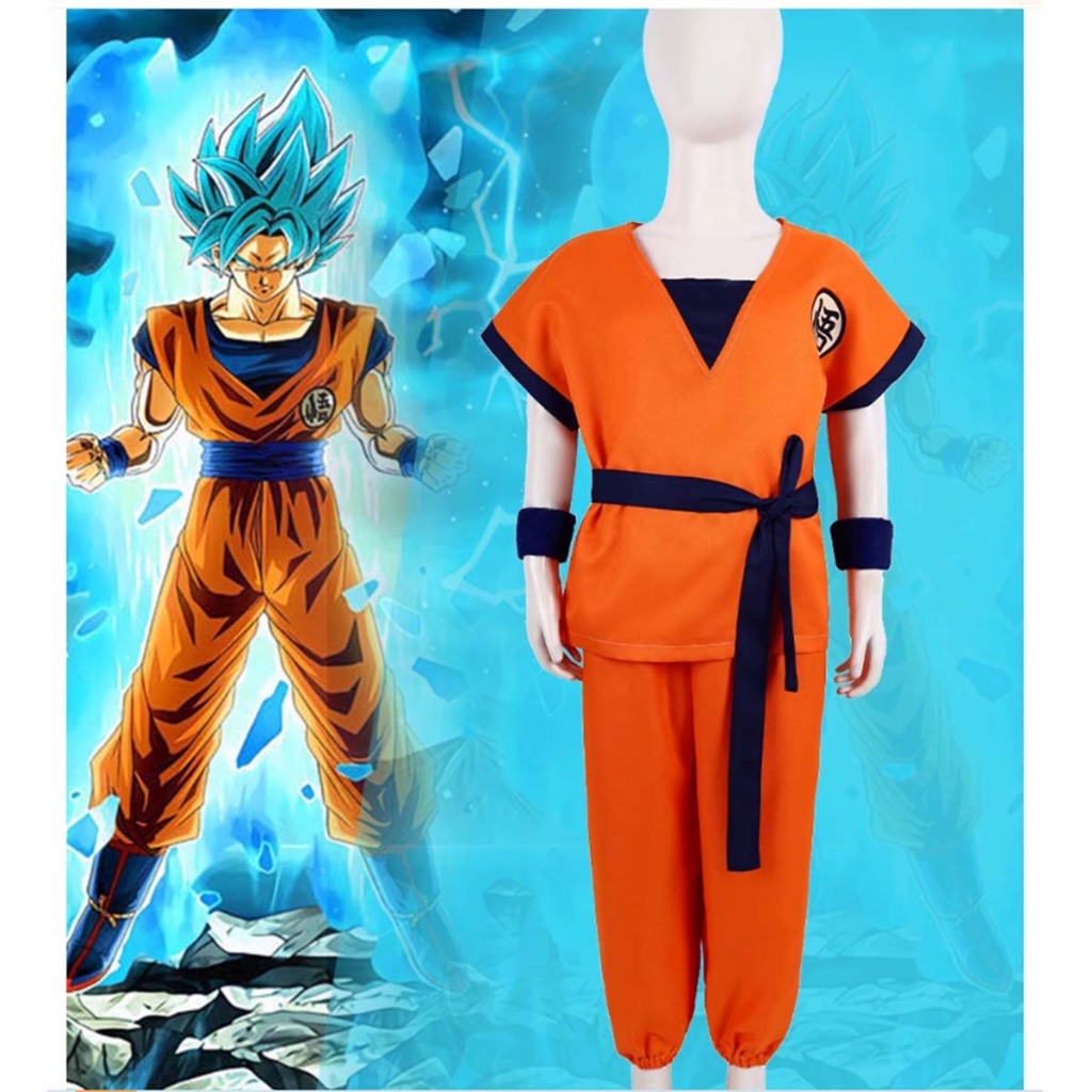 Kids Anime Z Son Goku Cosplay Costume Boy Carnival Party Suit goku Sun ...