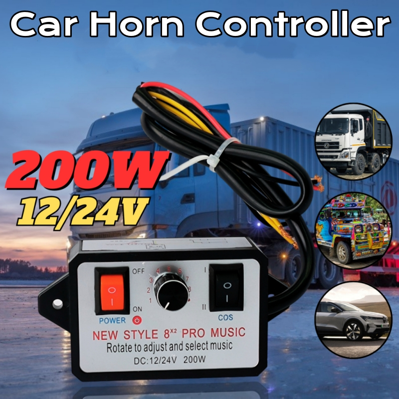 12v24v Universal Nhay 3+Pro car Music Horn Controller Horn Speaker ...