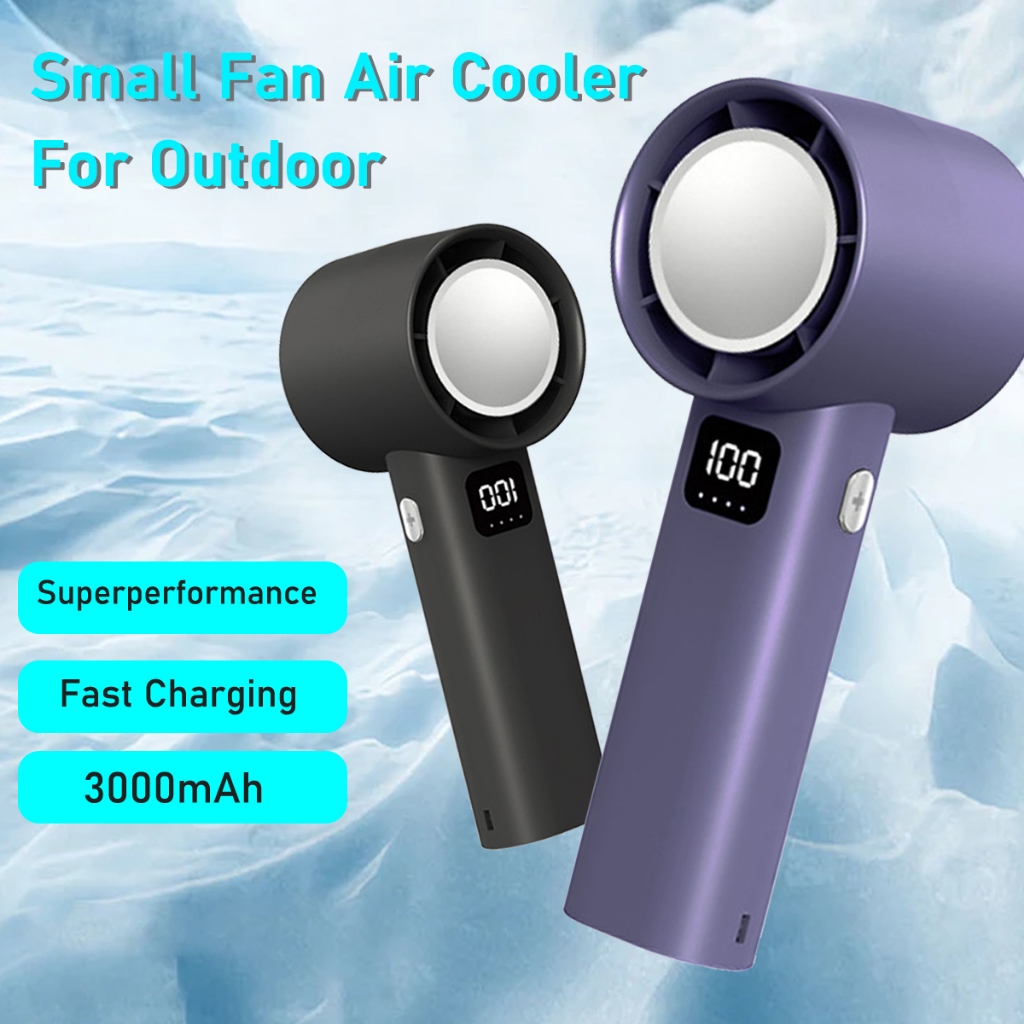 Rechargeable Mini Turbo Fans Cooling 100 Gears Electric Fan Endless ...