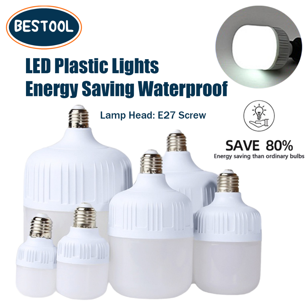 Led Bulb Light 220V E27 Energy Saving Waterproof Bulbs 5w/10w/15w/20w/30w/40w/50w/60w | Shopee ...