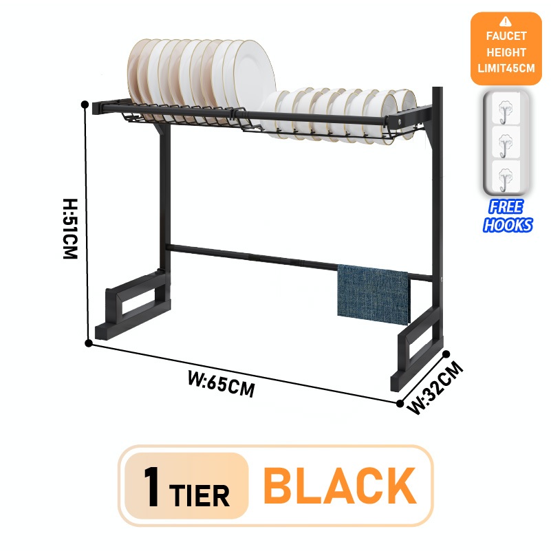 Drainer Sink Dish Rack Lagayan Ng Plato Kitchen Countertop Organizer ...