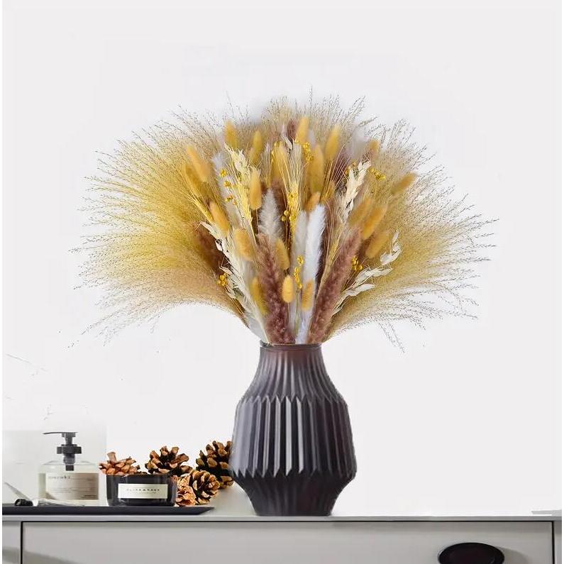 1pcs Boho Chic Decorative Grasses Grass Decor Set With Bunny Tails ...