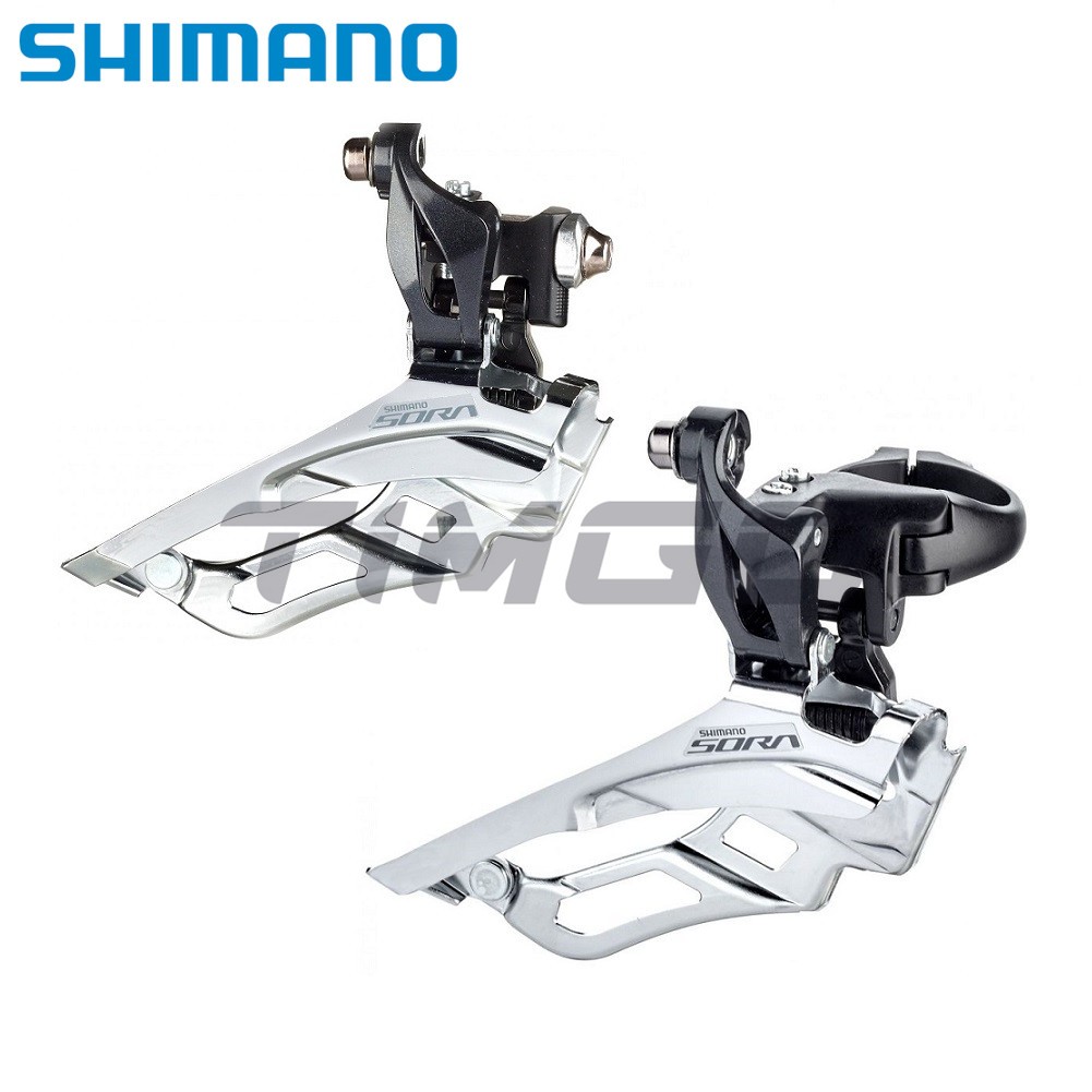Shimano Sora FD-R3030 3×9 Speed Road Bike Triple Front Derailleur Braze ...