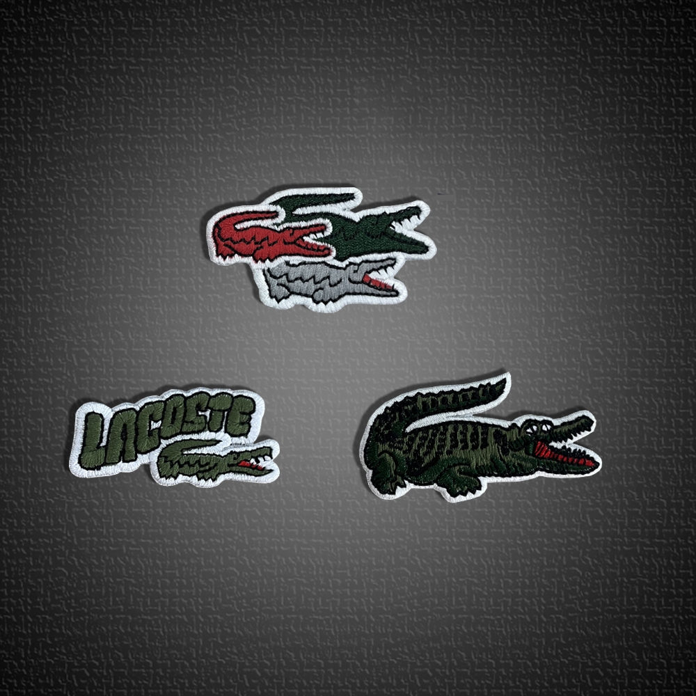 Crocodile logo fabric embroidered badge clothing T-shirt ironed and ...