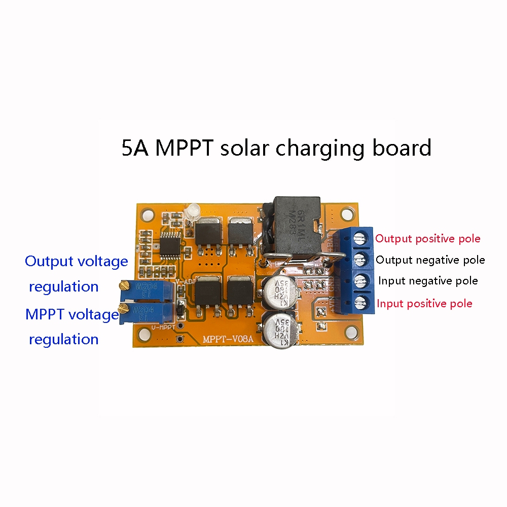 5A MPPT Solar Panel Regulator Controller Solar Charging Control Panel ...