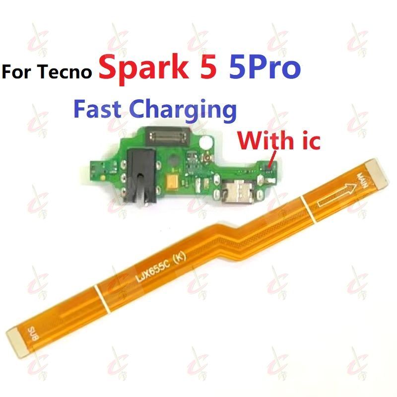 Charging board flex for Tecno Spark 5 Pro Main board Mainboard flex ...