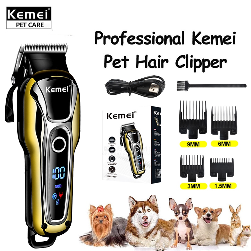Kemei KM-1990 Razor For Pet Grooming Set Professional Dogs Hair Clipper ...