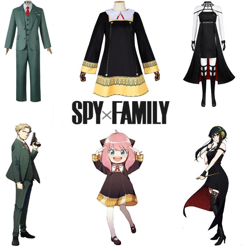 Anime Spy X Family Forger's family Loid/Yor/Anya Killer Couple Cosplay ...