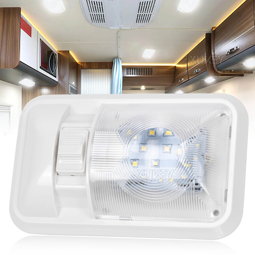 12V 24LED Car Interior Roof Light Ceiling Reading Lamp with Switch ...