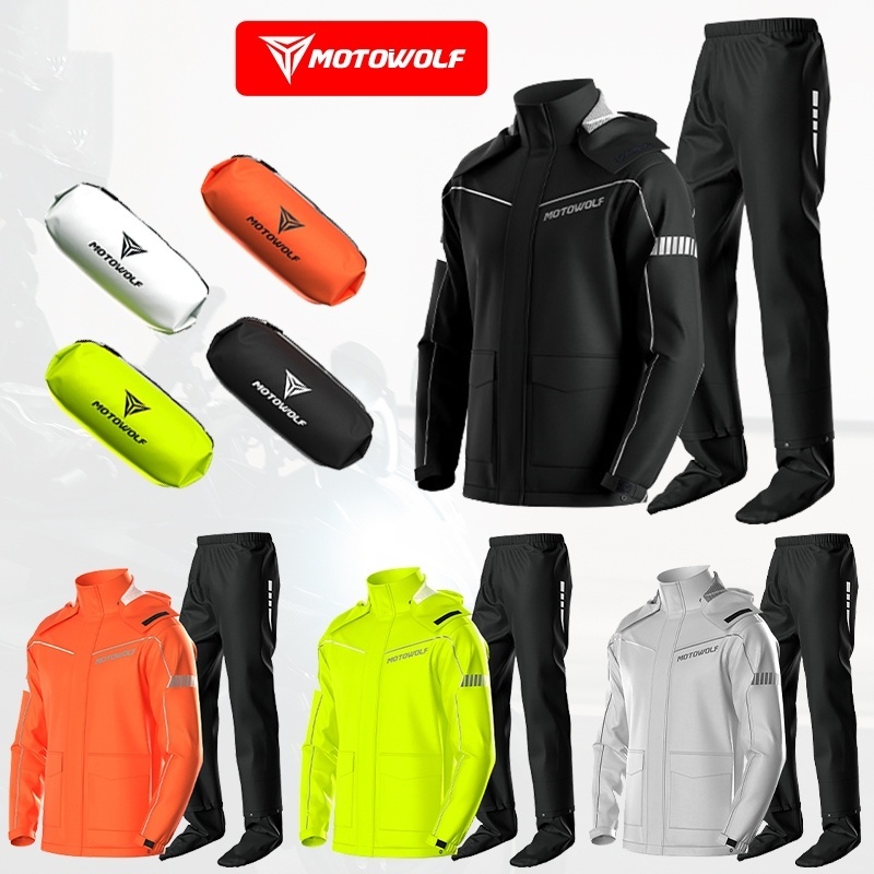 MOTOWOLF V3 & V3B Raincoat & Pants (With Shoe Cover & Carrying Pouch ...