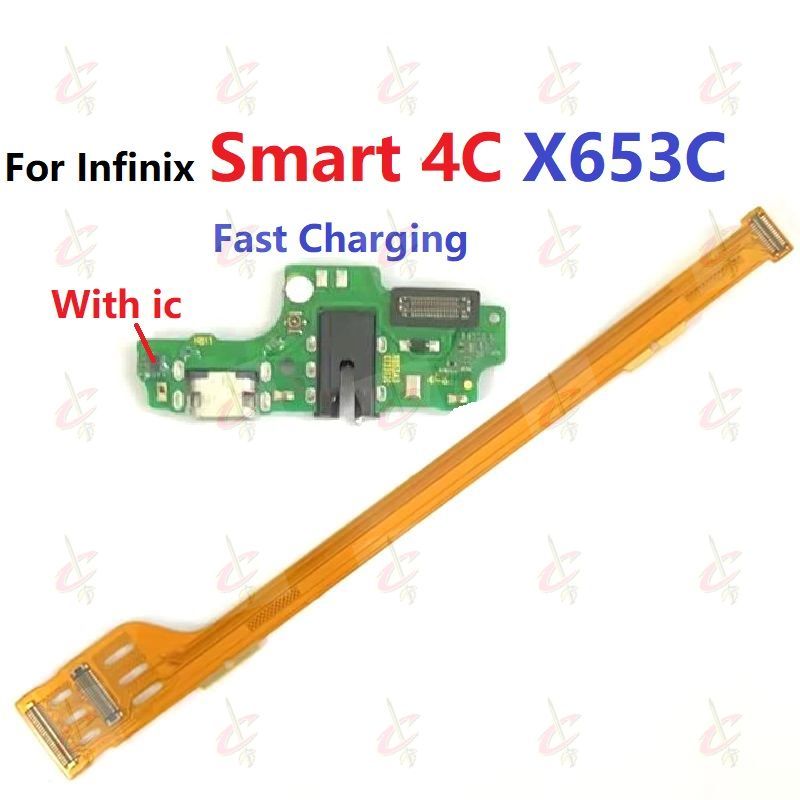 Charging board flex for Infinix Infinix Smart 4C 4 Main board Mainboard flex cable X653C ...
