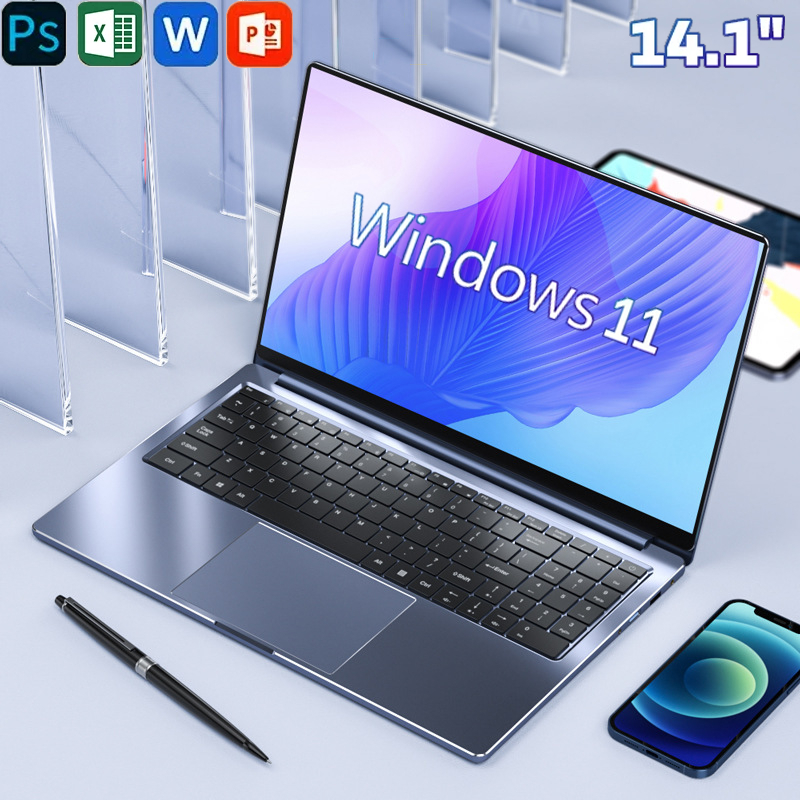 【3 years warranty】14.1 Inch Gaming Laptop Windows 11 Notebook Computer Intel I7-7500U 12GB DDR4 ...