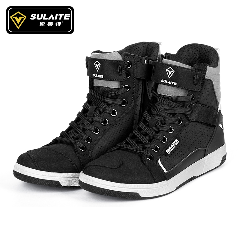 SULAITE Motorcycle Riding Shoes Off-Road Rider Motorcycle Boots Spring ...