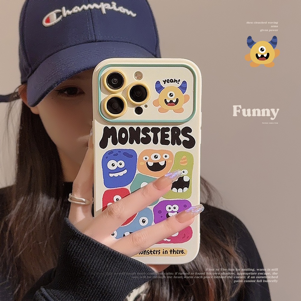 Ins Style Cartoon Alien Monster Phone Case for IPhone15 14 12 13 11 Pro ...