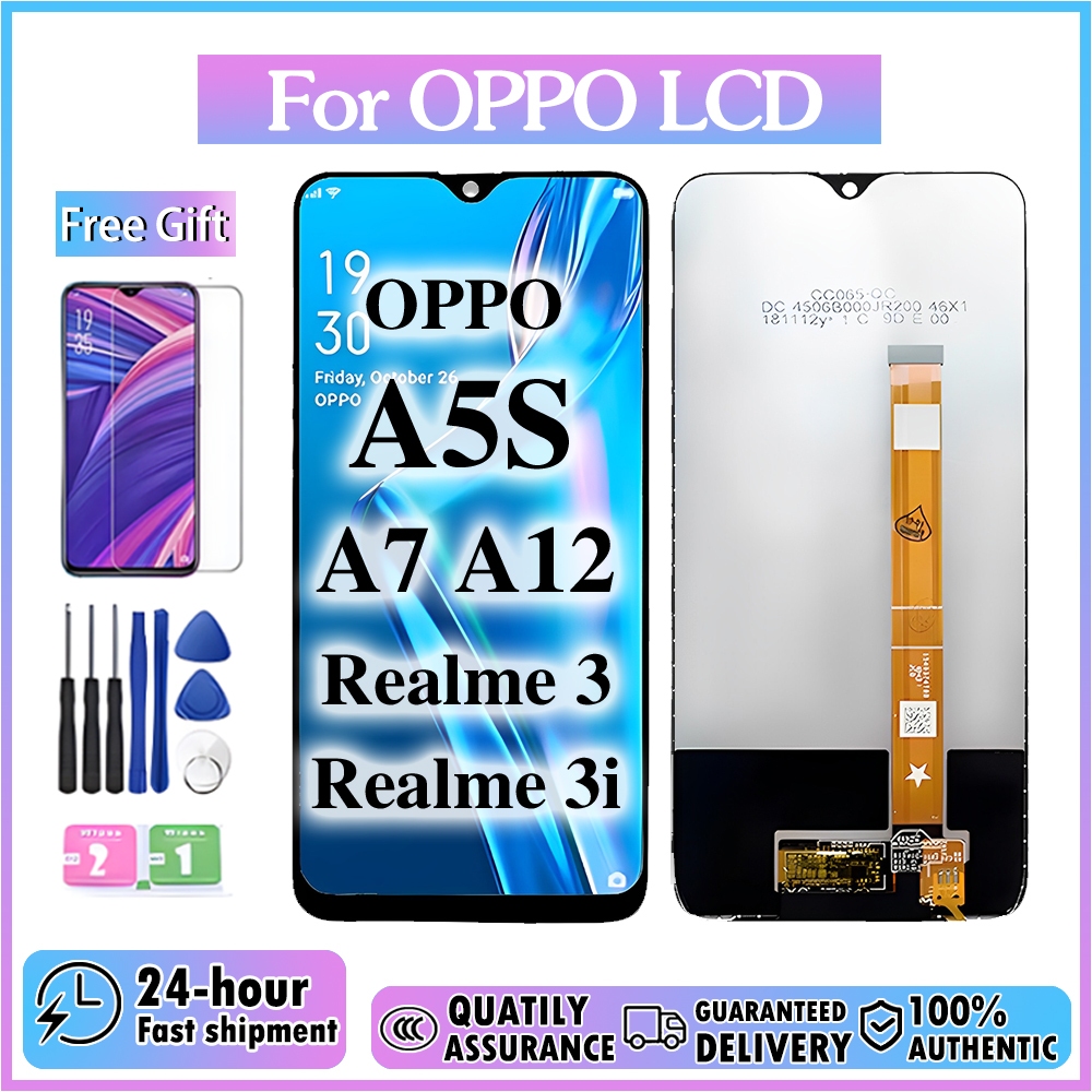 For Oppo A5s Lcd A12 A7 A5S REALME3 REALME3i Replacement Touch Lcd ...