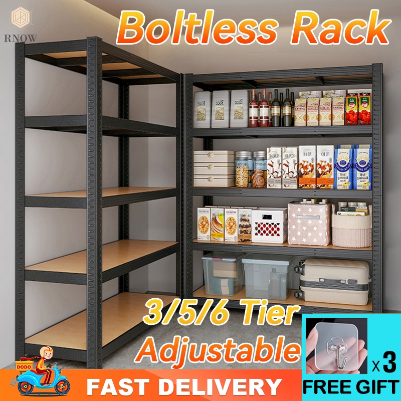 Boltless Rack Adjustable Steel Rack 5 Layer Heavy Duty Stante Grocery ...
