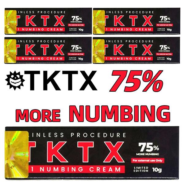 Topical Tattoo Cream Black TKTX 75% Cream More Numbing Piercing /Waxing ...