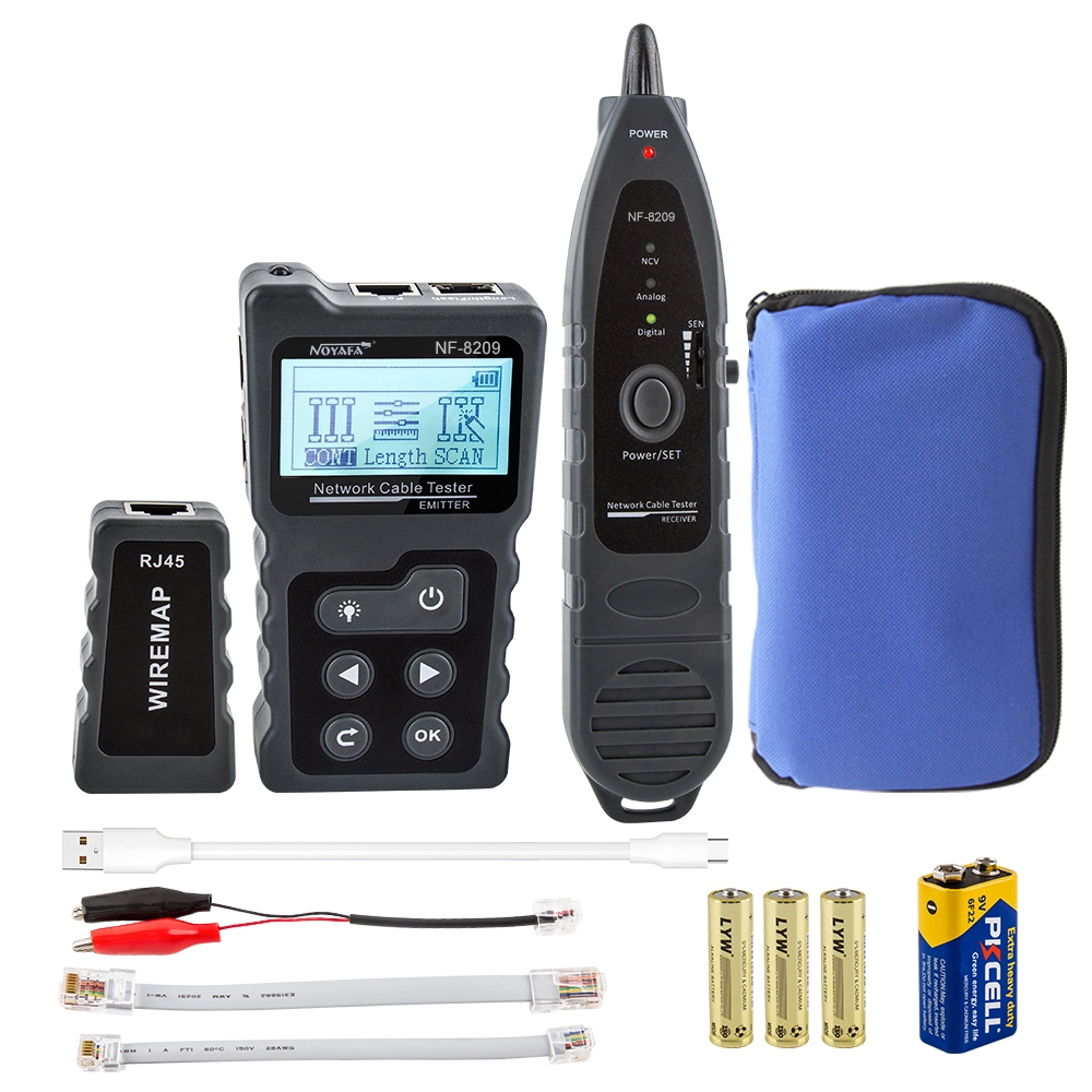 NOYAFA NF-8209 Cable Tracker LAN Display Measurement Tester Network ...