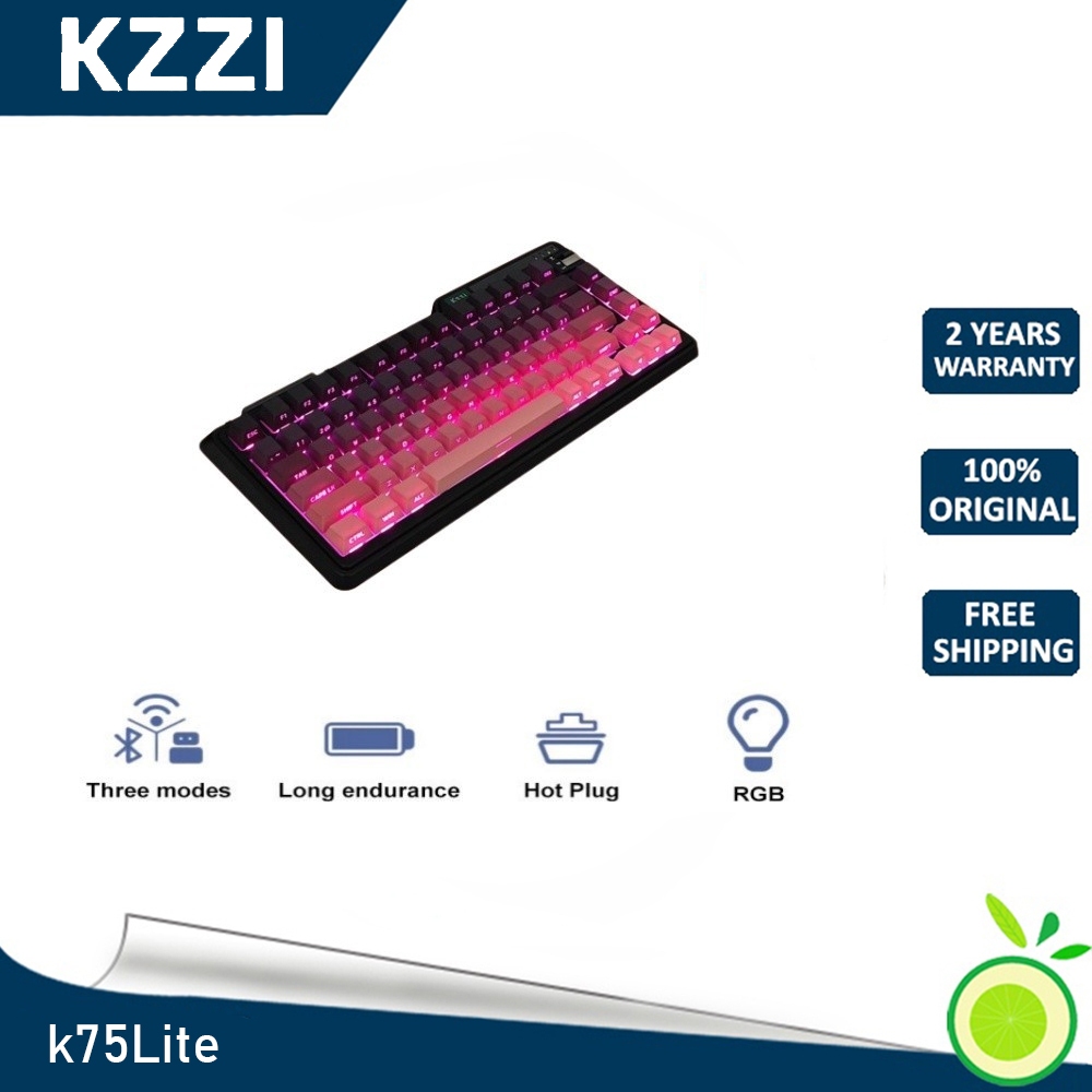 KZZI k75Lite Wireless Bluetooth Mechanical Keyboard Blackberry Side ...