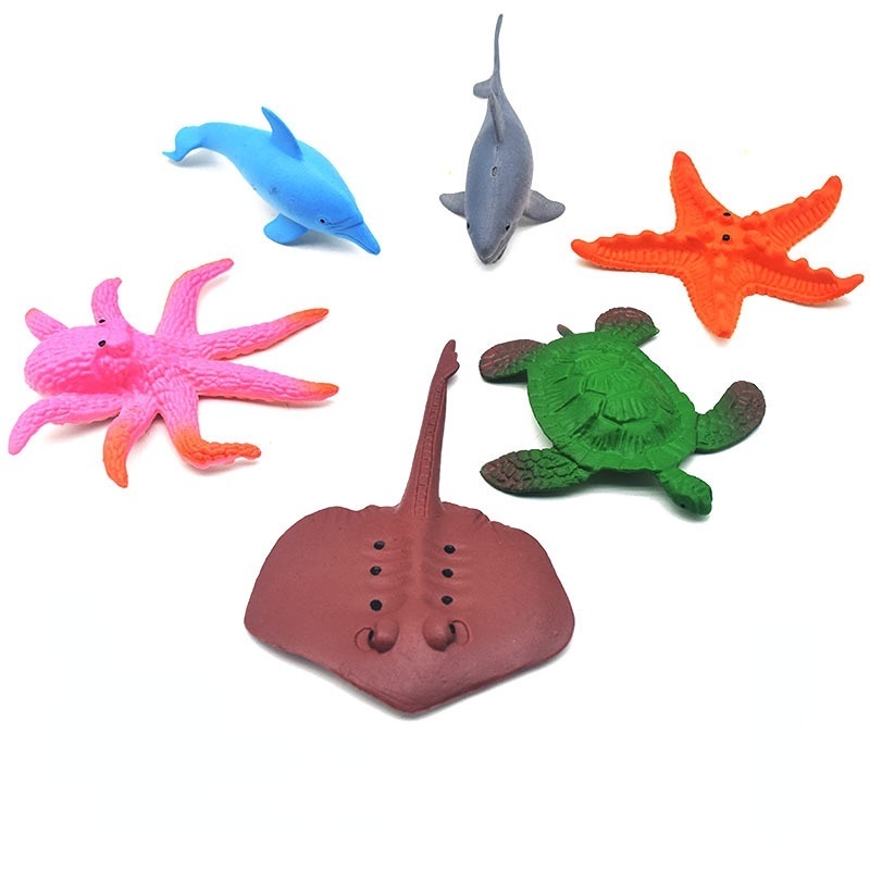Children Gift Bag Expandable Water Toys Marine Sea Aquatic Animals Toys ...