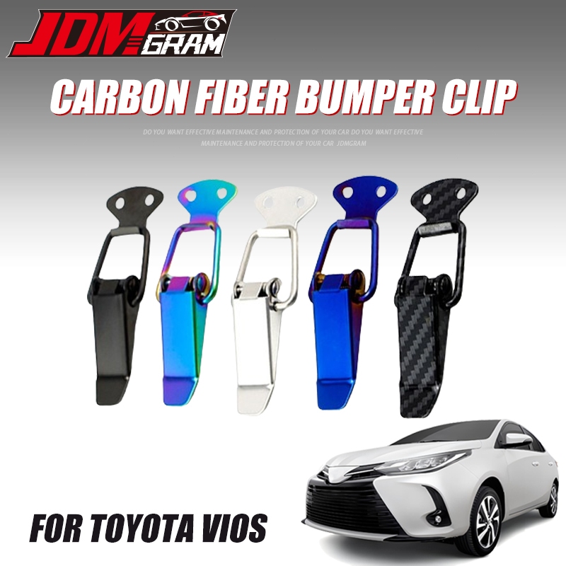 JDMGRAM Carbon Fiber Car Bumper Clip For Toyota VIOS 2023 2022 2021 ...