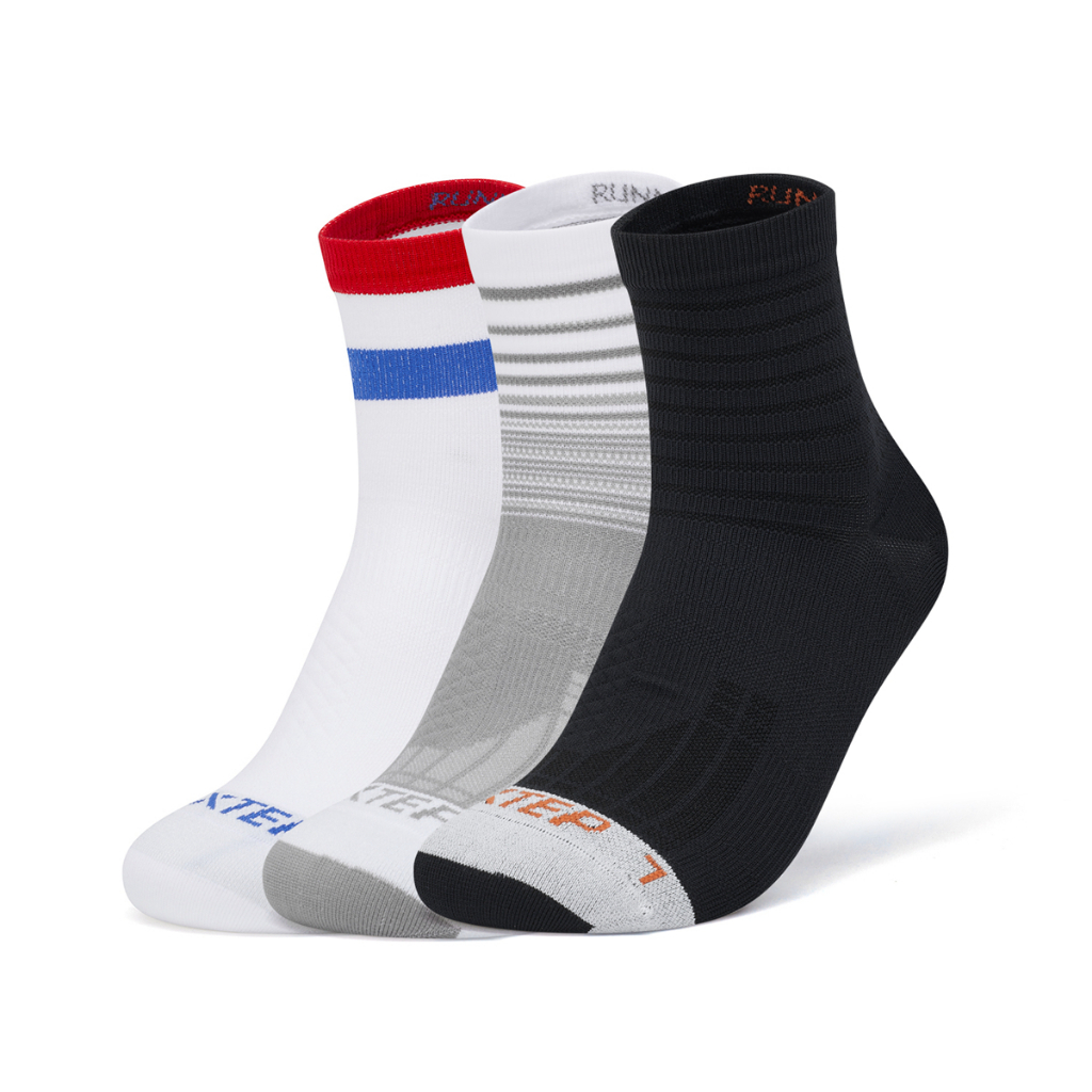 XTEP Couple marathon socks Professional running socks flat non-slip ...