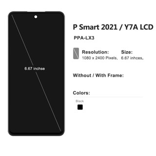 6.67" Original For Huawei P Smart 2021 LCD PPA-LX1 LX2 Display Touch ...
