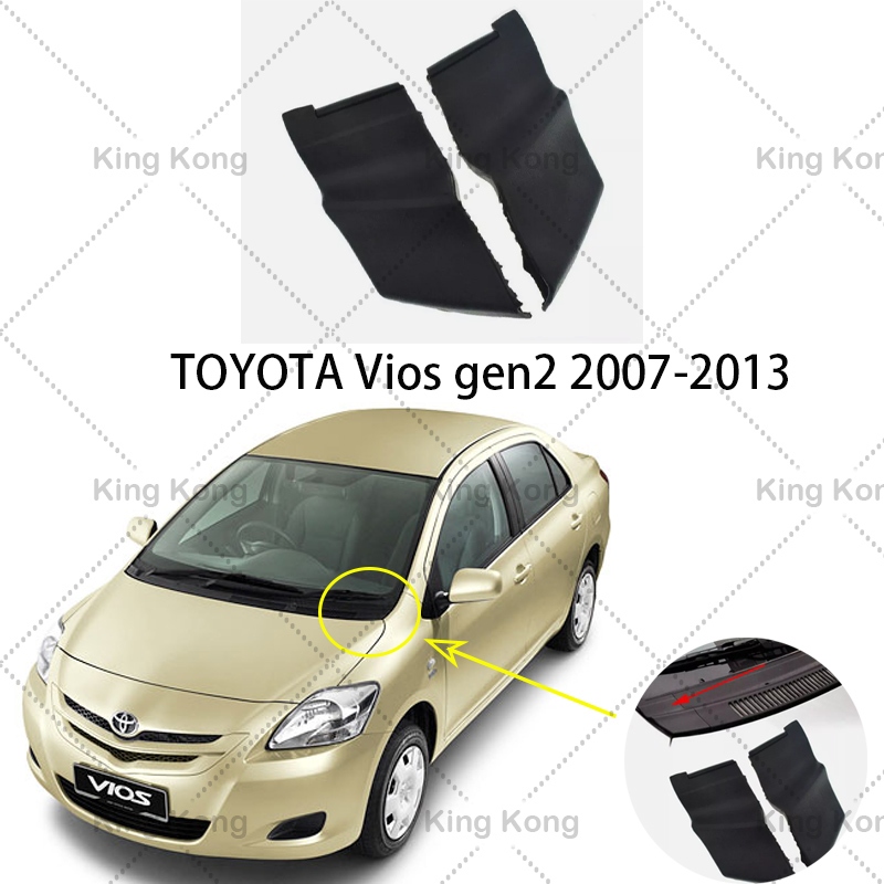Engine Hood Hinge Cover wiper grille side cover for toyota vios gen2 ...