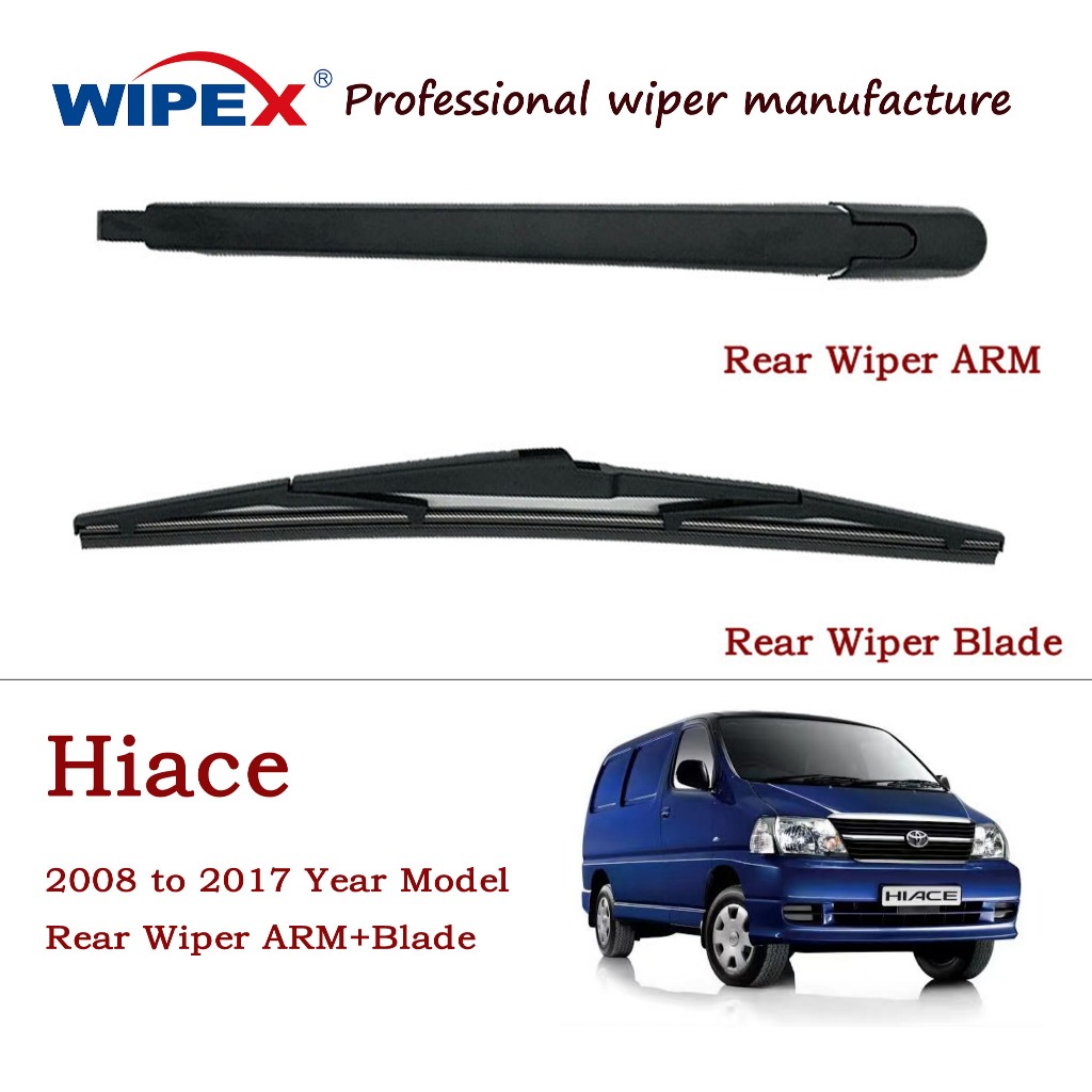 Toyota Hiace Rear Wiper Assembly Set for 2008 to 2017 model Commuter ...