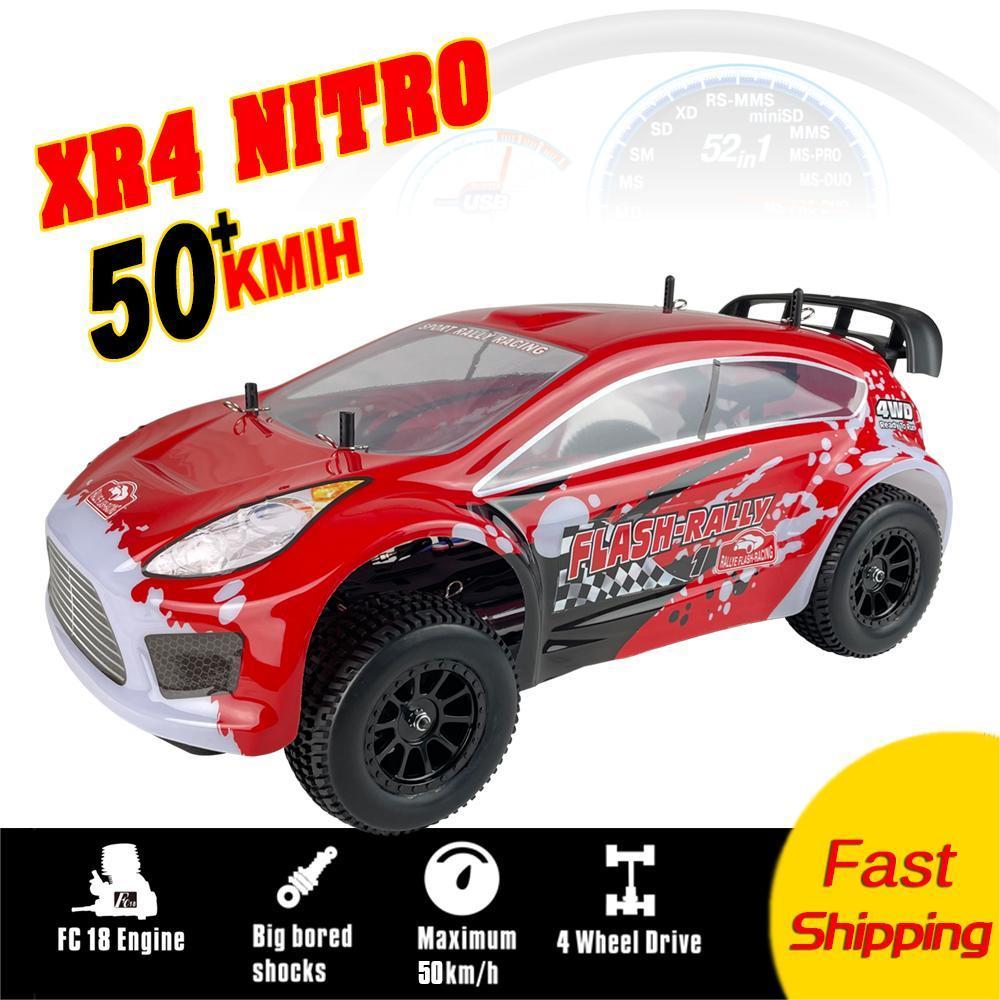 VRX 1/10 Rally Car RH1030 Nitro RC Car,4WD Two Speed Control,2.4G ...