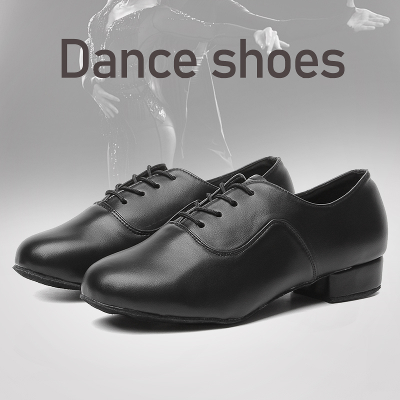 International Standard Dance Shoes Black Mens Modern Tango Dance Shoes ...