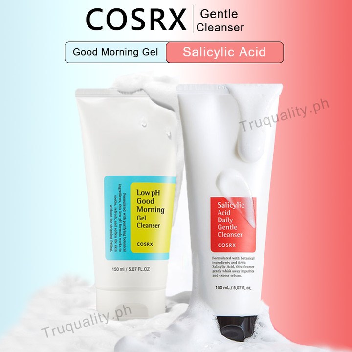 COSRX Low Ph Good Morning Gel Cleanser 150ml + COSRX Salicylic Acid Daily Gentle Cleanser 150ml ...