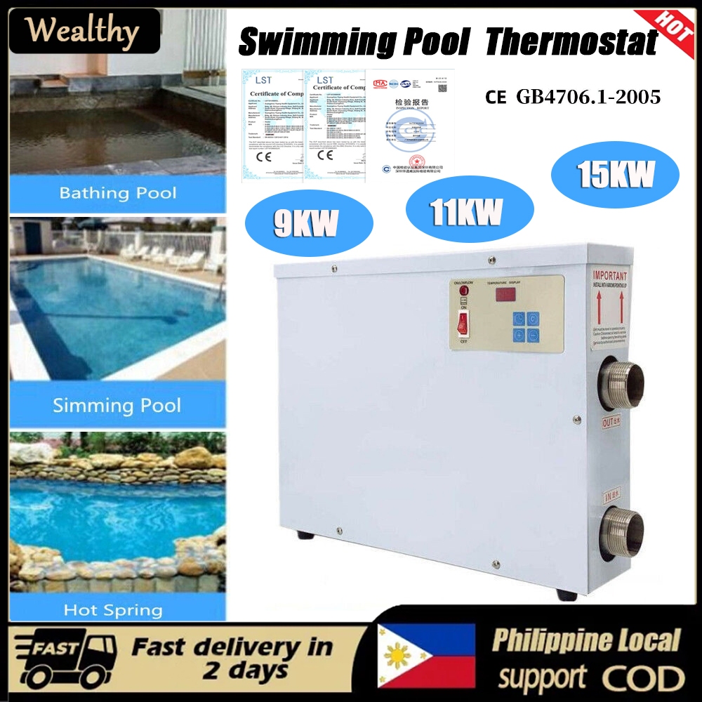 Local delivery 18KW 220V Digital Swimming Pool & SPA Water Heater Electric Thermostat Hot Tub ...