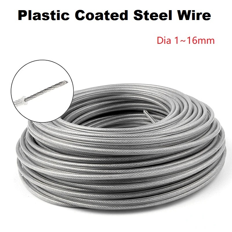 304 Stainless Steel Wire Plastic Coated Nylon Grass Trimmer Line ...