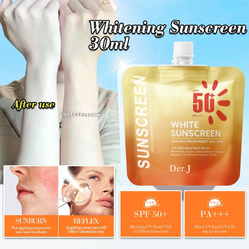 Der.J SPF50+ PA+++ Whitening Sunscreen Ultra Protection & waterproof ...