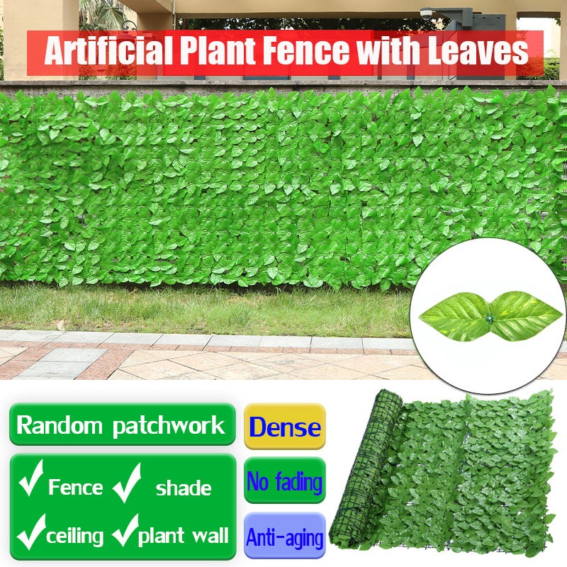 3m Artificial Leaf Screening Roll UV Fade Protected Privacy Hedging ...