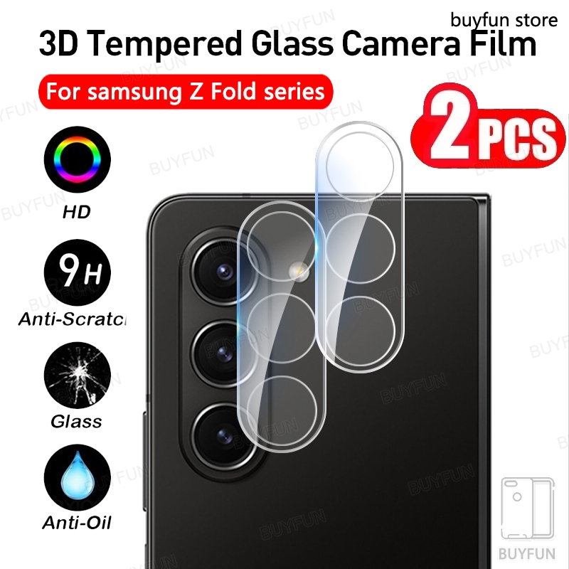2pieces Curved Camera Lens Tempered Glass For Samsung Galaxy Z fold6 ...