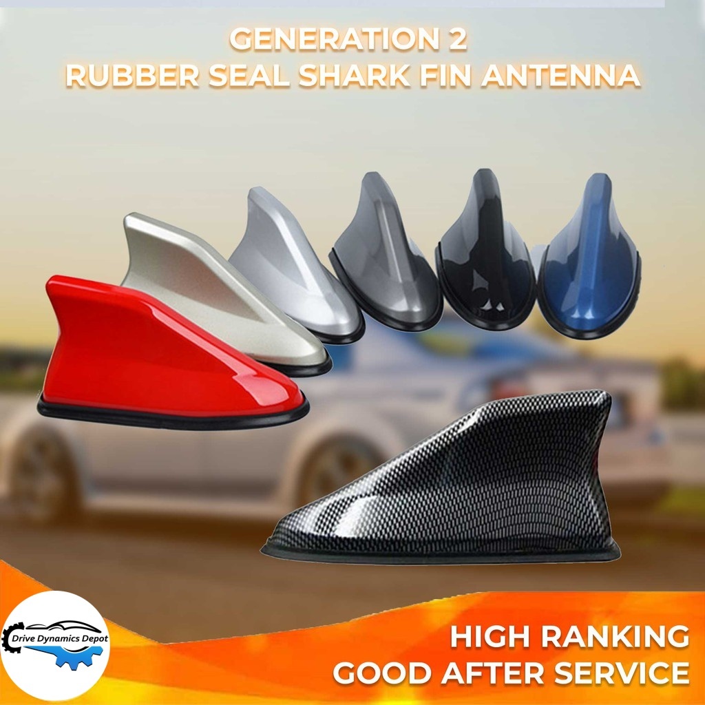 Car Shark fin Antenna Gen2 Universal Gen 2 with Rubber Cover Aero ...