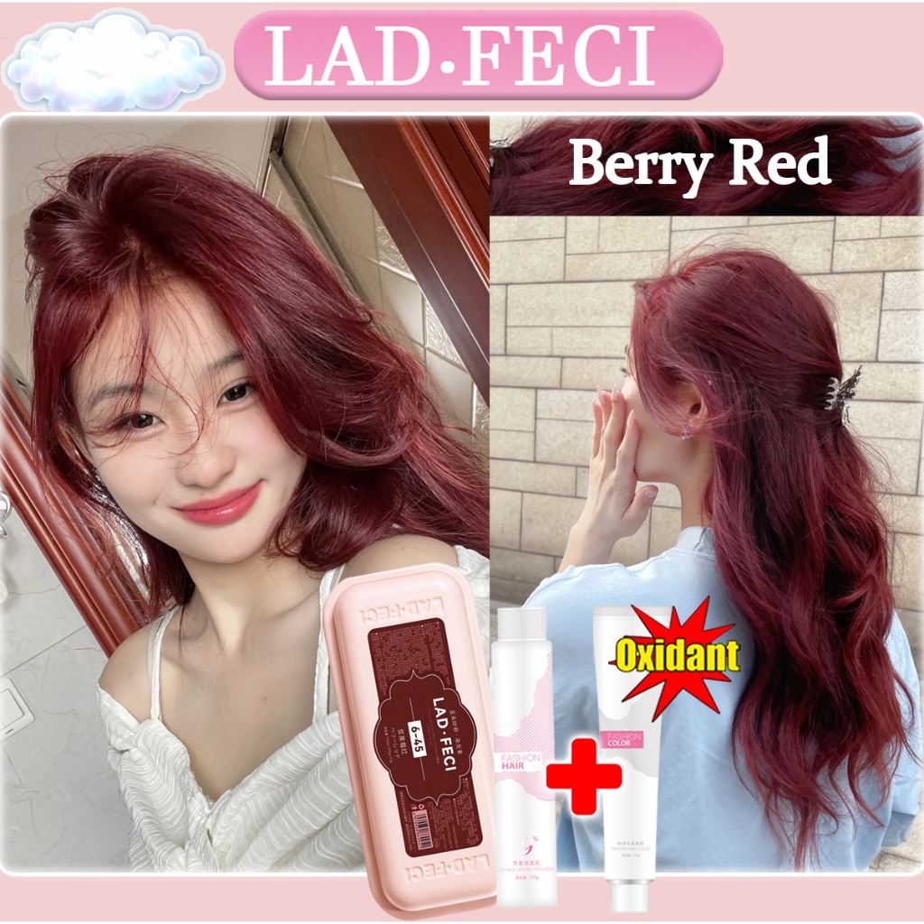 LAD Hair Color Premium Series natural and organic /cherry red hair ...