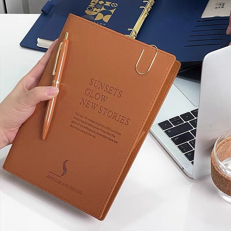 A5 binder Notebook Business Office surface Handboek Work notepad ...