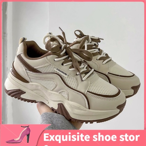 Korean fashion high quality women rubber sneaker shoes | Shopee Philippines